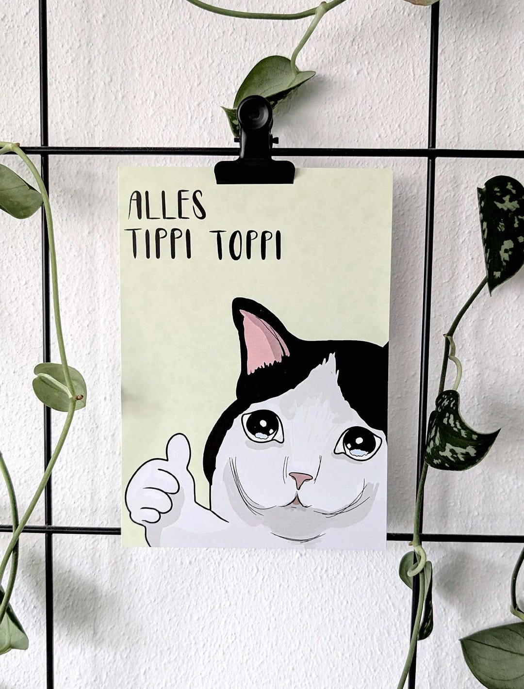 Postcard "alles Tippi Toppi" | Funny Postcard | Meme Art | Graphic Art ...