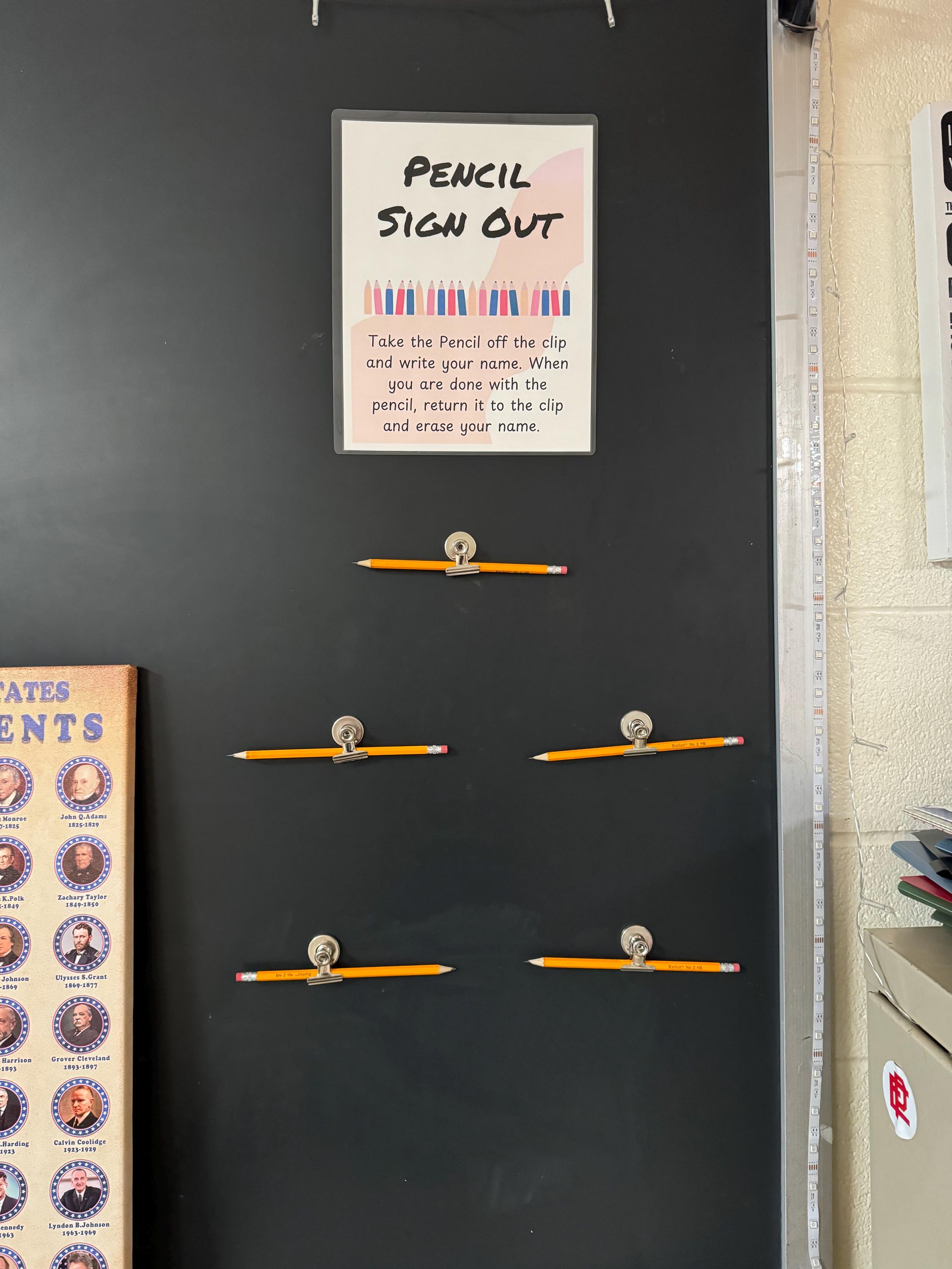 Pencil Sign Out Sign - Etsy