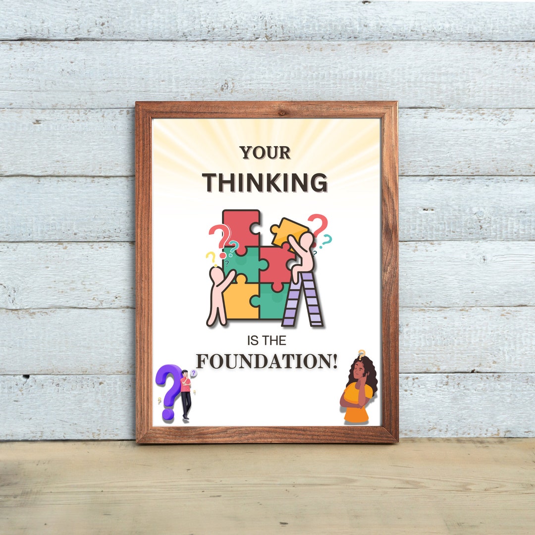 PRINTABLE Colorful Classroom Wall Print, Puzzle Piece Illustration ...