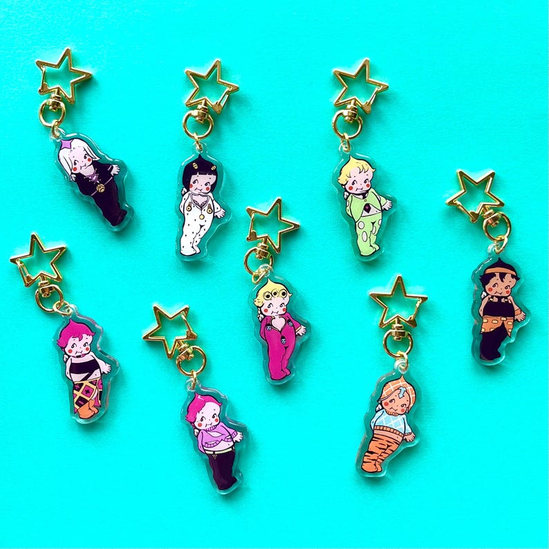 JJBA Part 5 Vintage Baby Keychain - Etsy