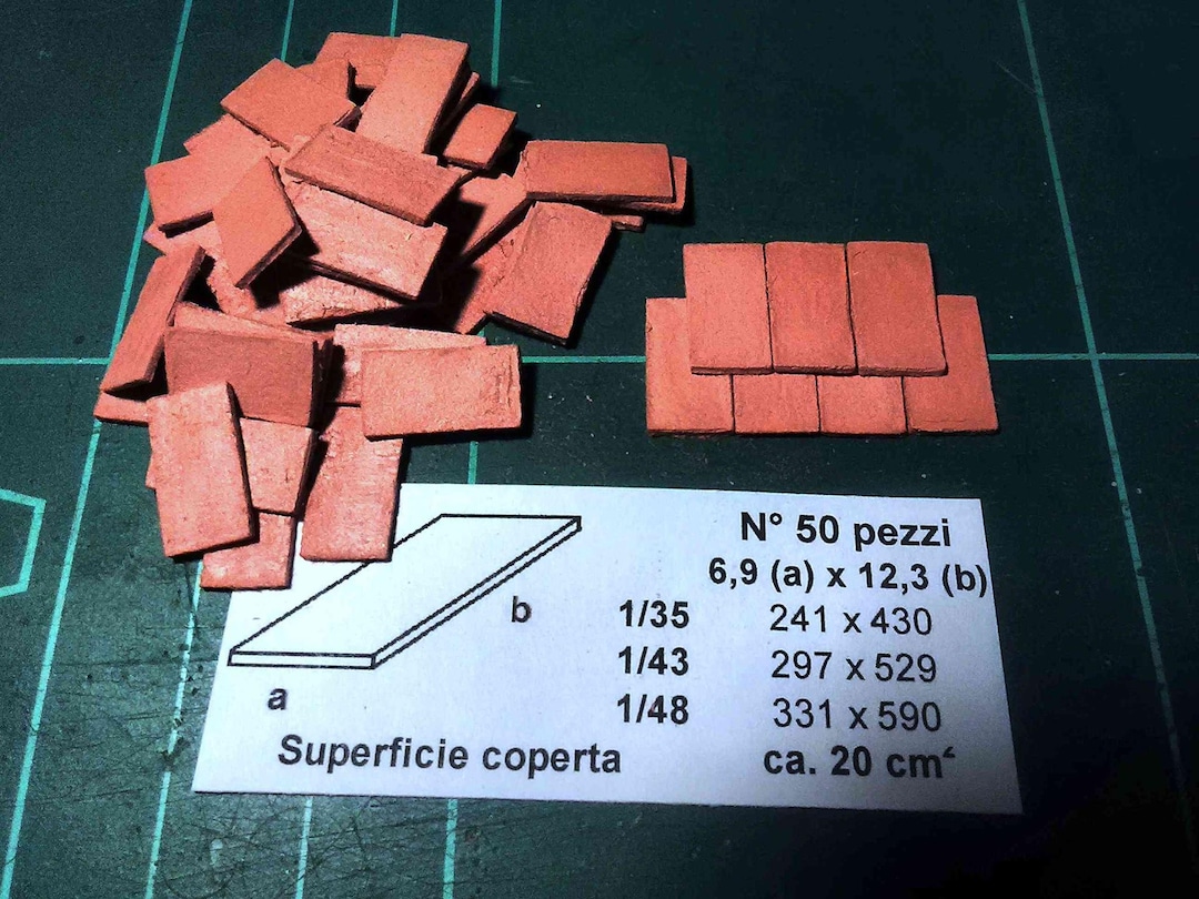 Flat Roof Tiles, Miniature Scale Roof Tiles, Dioramas, Mini Roof Tiles ...