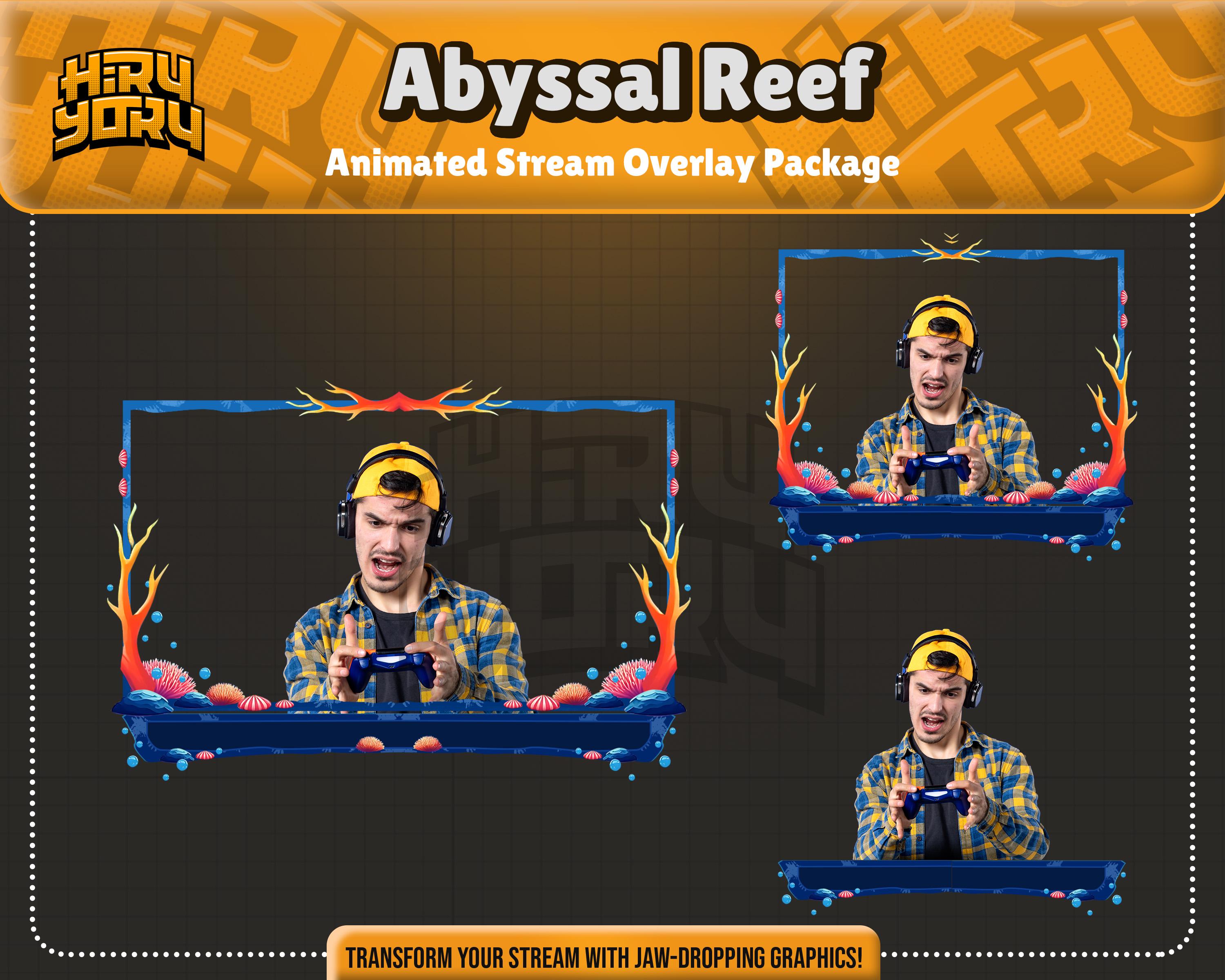 Abyssal Reef Animated Stream Overlay : Coral Theme - Etsy