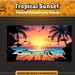Tropical Sunset Animated Stream Overlay Package - Etsy
