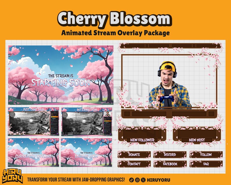 Temple of Serenity Animated Overlay Package Glowing Candles & Sacred ...