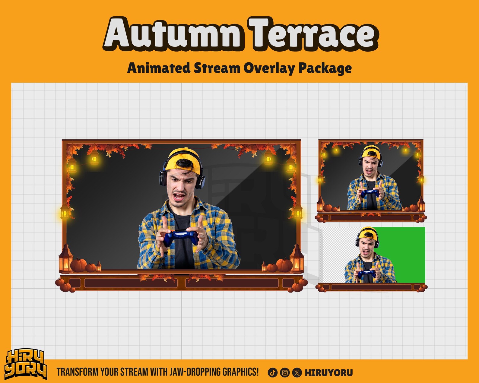 Autumn Terrace Animated Stream Overlay Package : Cozy Mountain View - Etsy