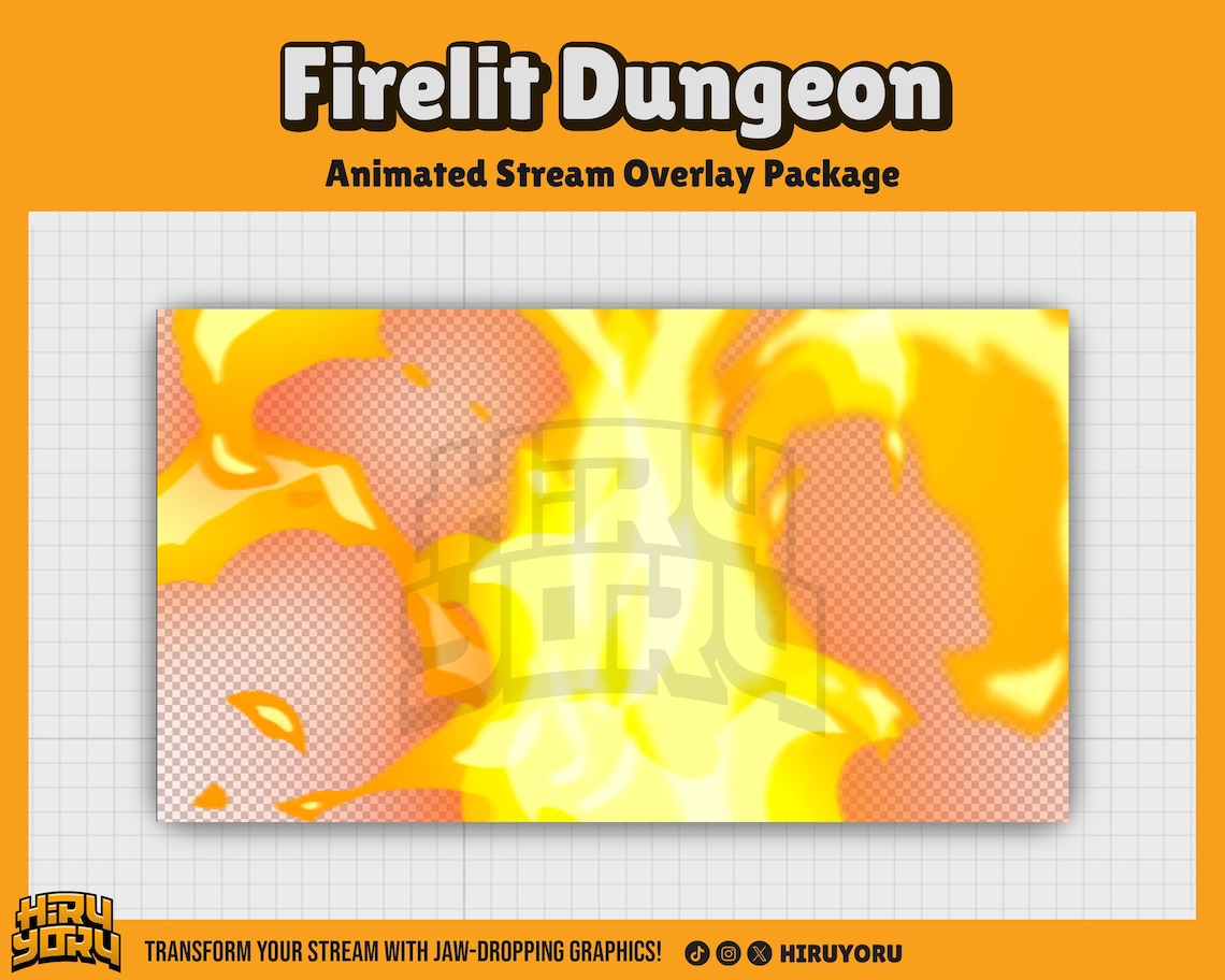 Firelit Dungeon Animated Stream Overlay Package : Medieval Theme - Etsy
