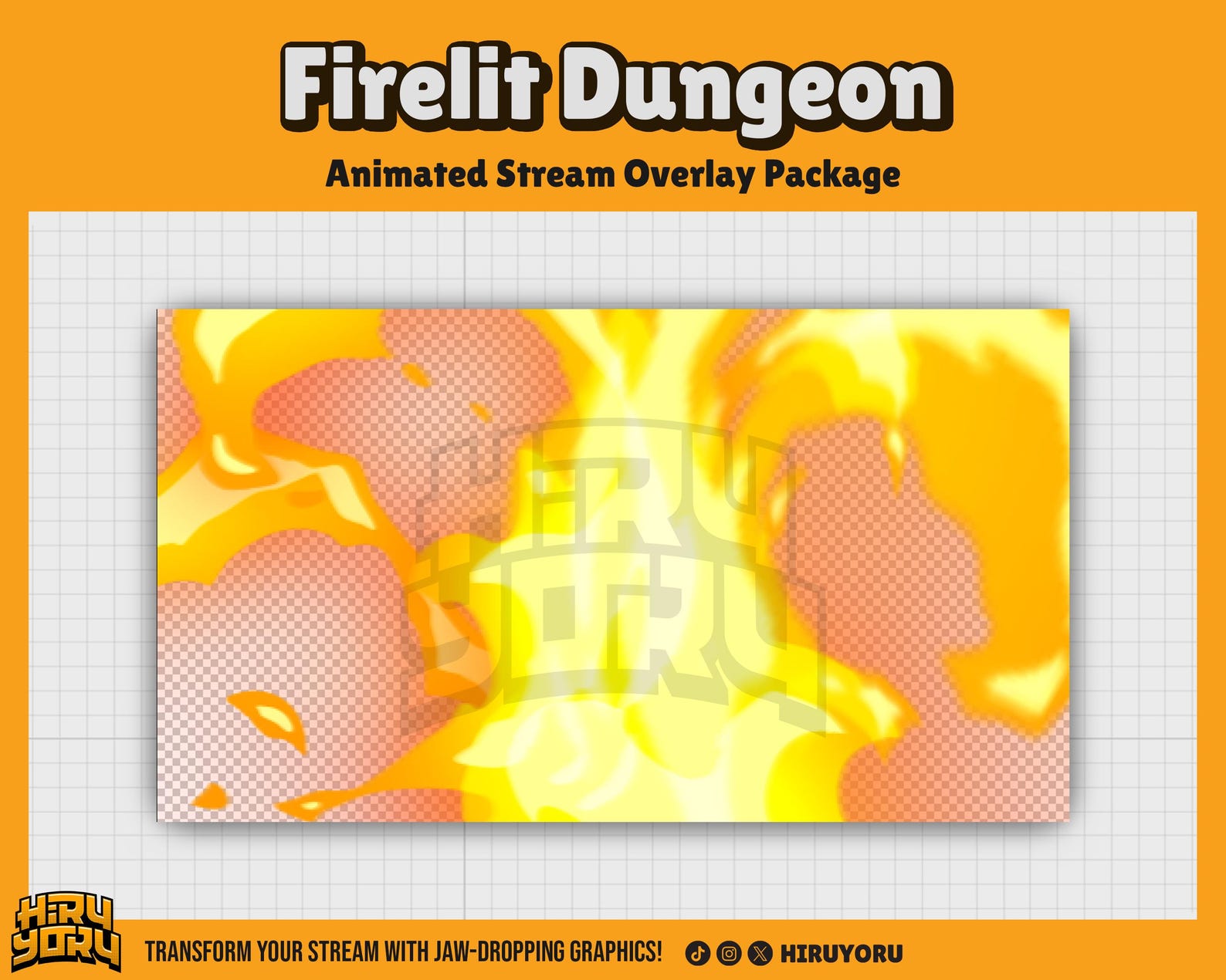 Firelit Dungeon Animated Stream Overlay Package : Medieval Theme - Etsy