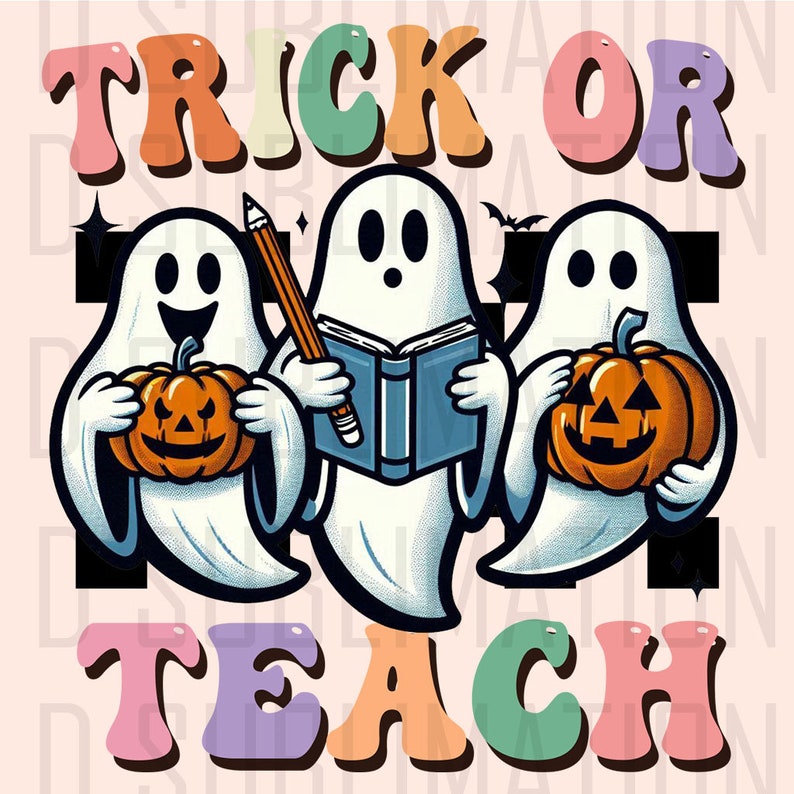 Teacher Halloween PNG, Trick or Teach Png, Spooky Teacher Png, Teacher ...