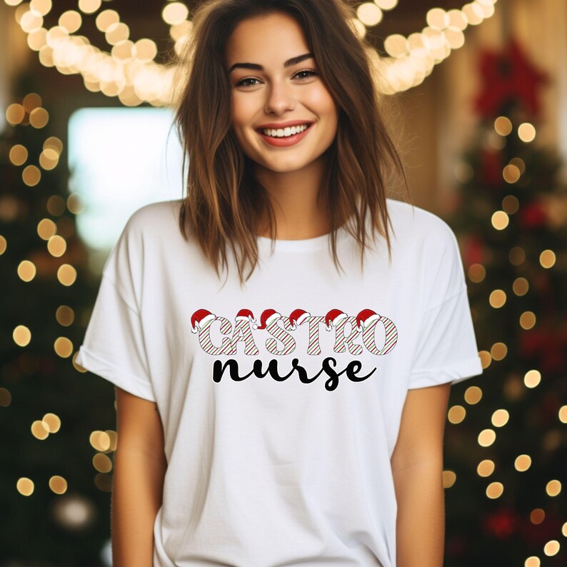 Gastroenterology Nurse Tshirt, Gastro Nurse Christmas Tee, ENDO Nurse ...