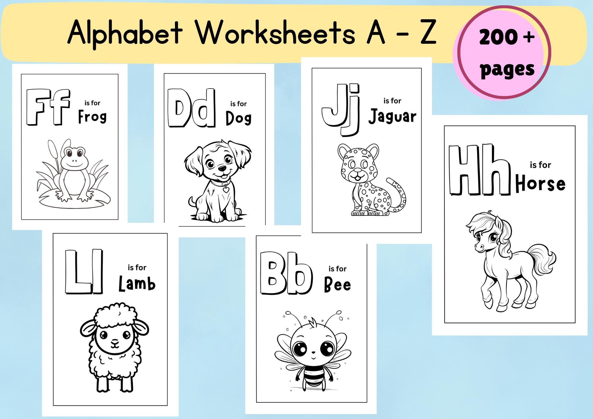 Alphabet Activity Worksheets, Letter of the Week, Letter of the Day ...
