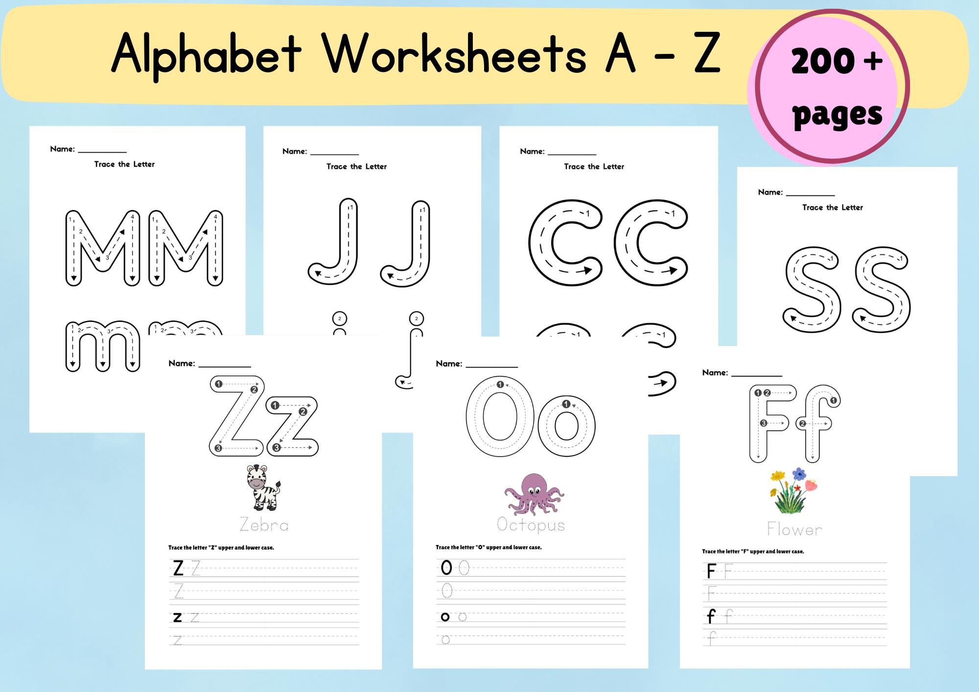 Alphabet Activity Worksheets, Letter of the Week, Letter of the Day ...