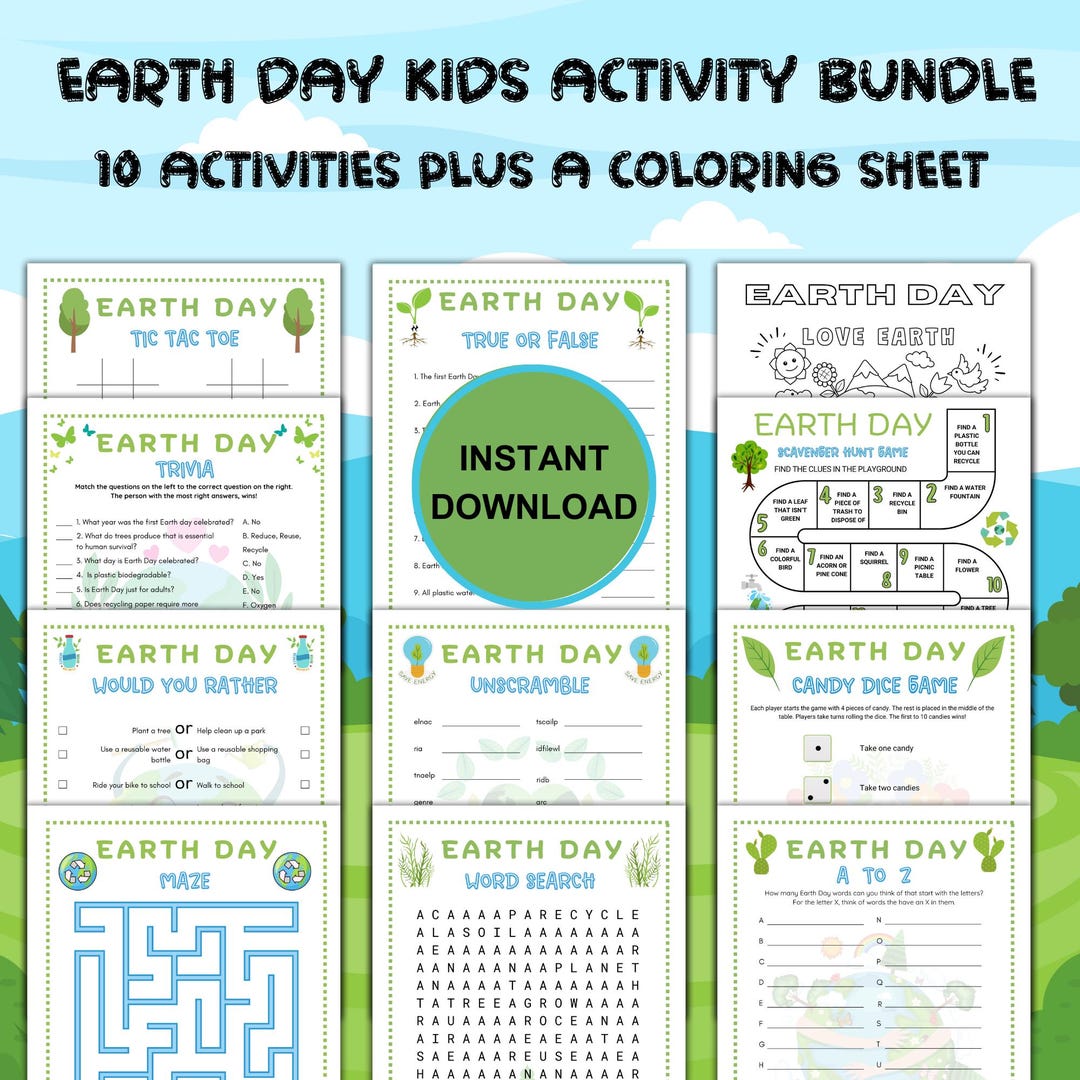 Earth Day Kids Activities, Earth Day Classroom, Earth Day Craft, 3rd ...