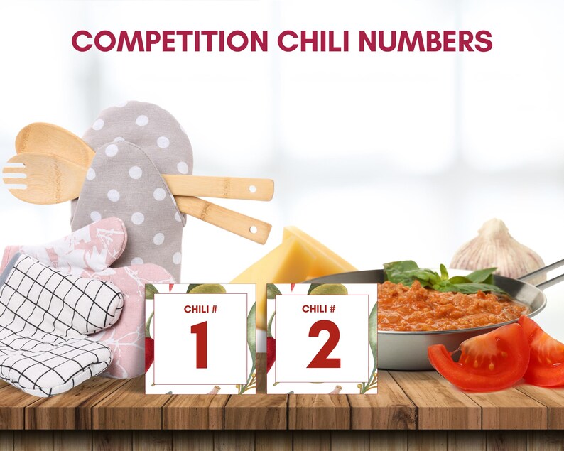 Chili Cookoff Competition Printable Bundle, Chili Cook off Ballot ...