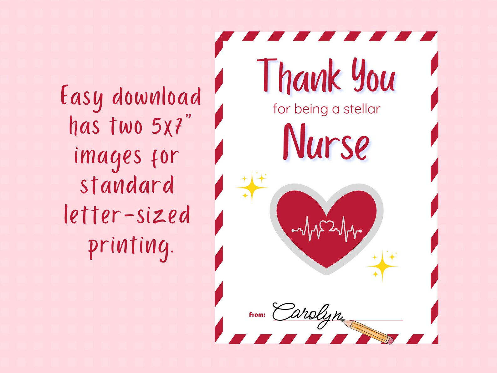 Nurse Appreciation Gift Card Holder, Printable Gift for Nurse, Nurse ...