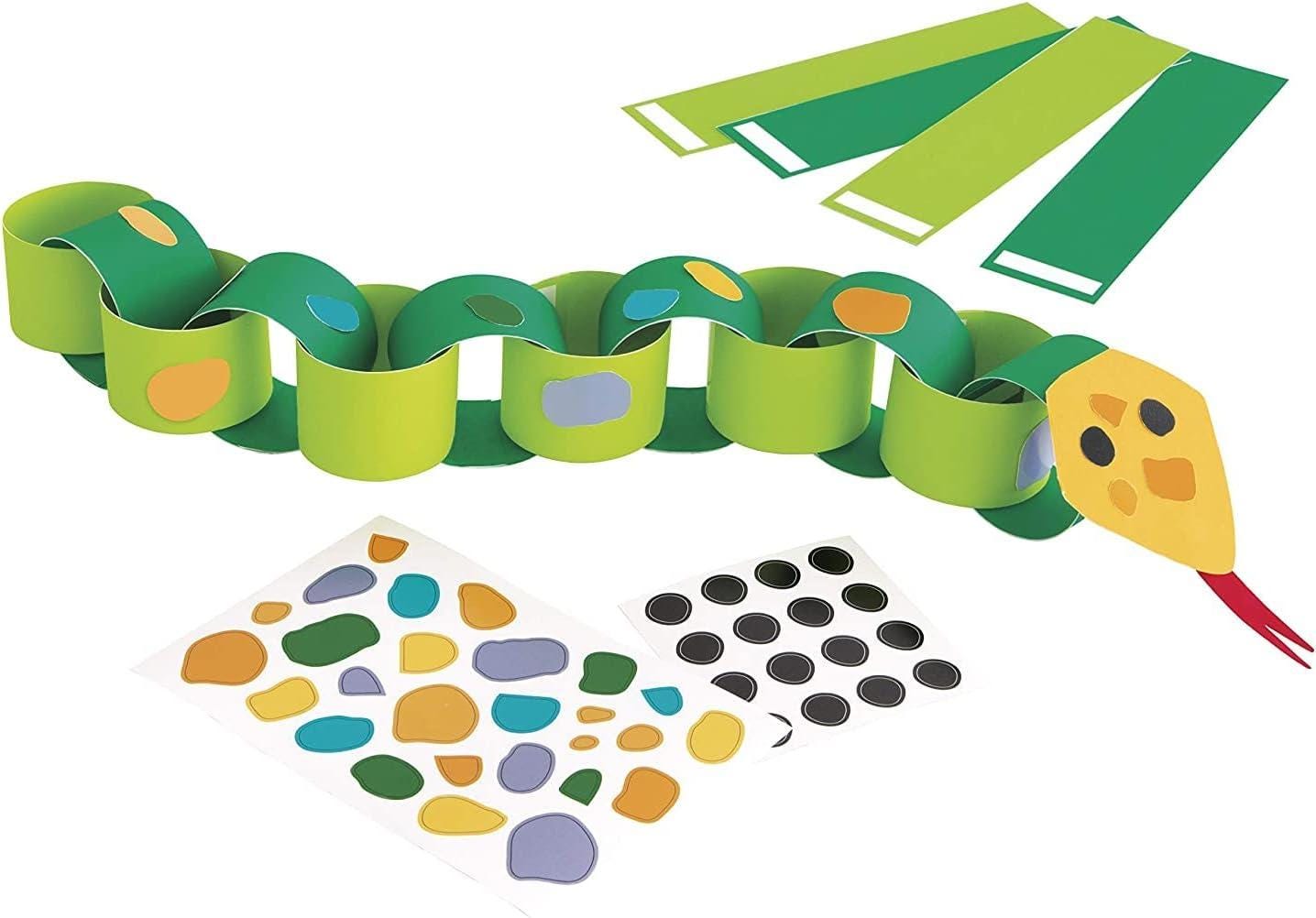 Snake DIY Paper Chain Craft Kit pack of 4 Fun & Easy-to-make Activity ...
