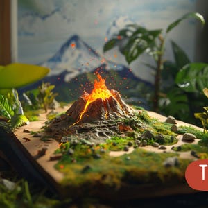 Fun With Science: Homemade Volcano Eruption (educational DIY Video) - Etsy