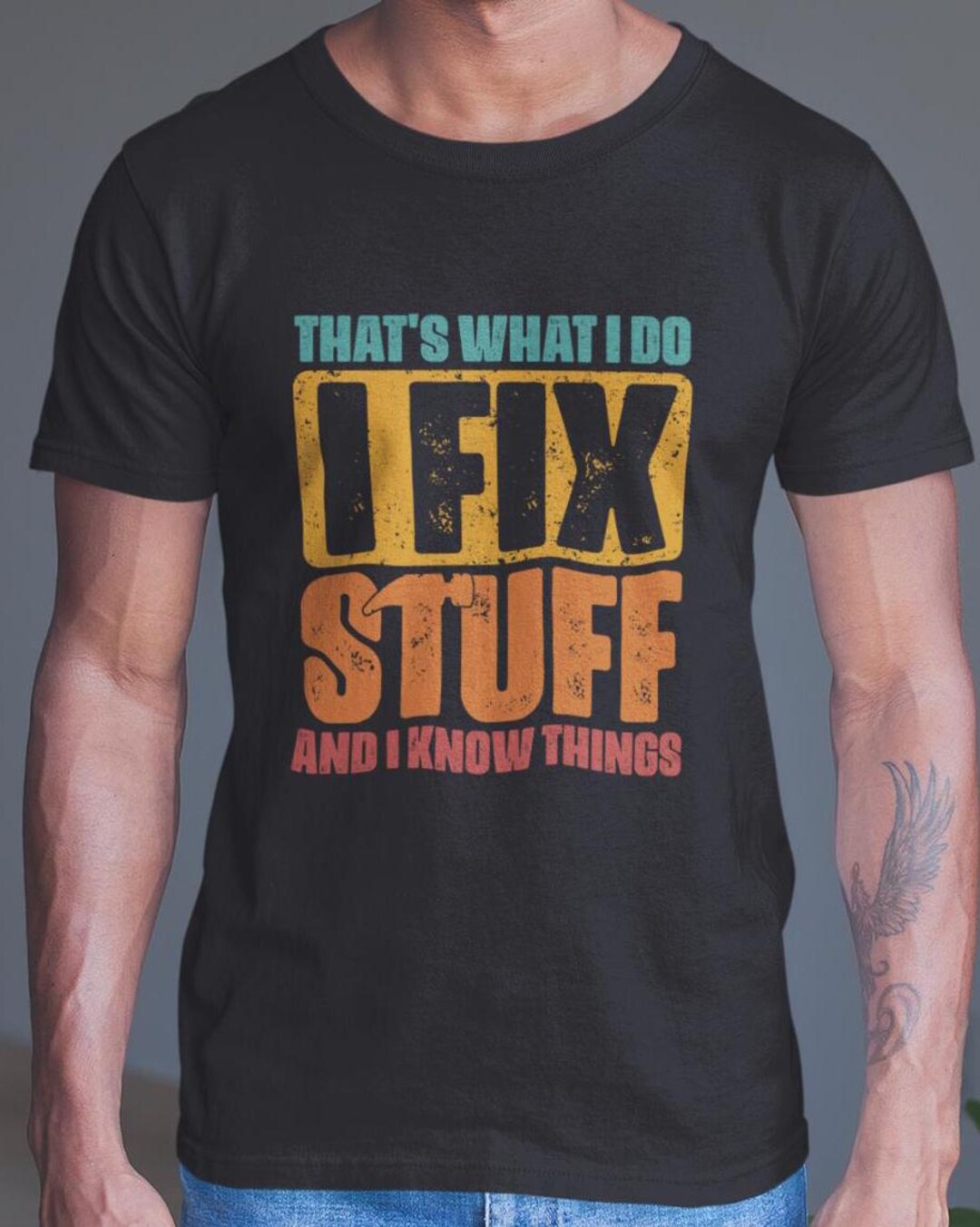 I Fix Stuff T-shirt: Handyman Vintage Style Tee - Etsy