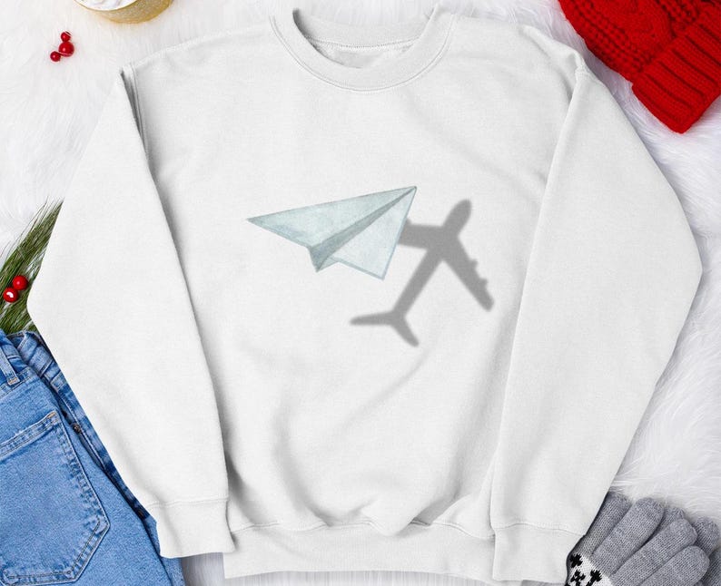 Paper Airplane Shirt, Airplanes Lovers Aviation Enthusiasts Aviator ...