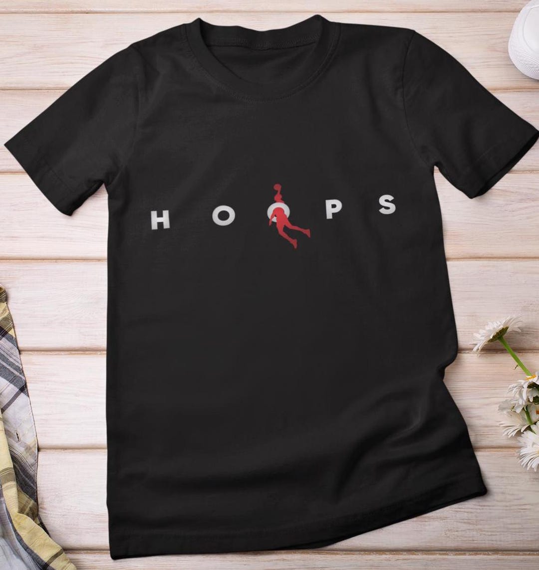 Hoops Basketball Player Shirt, Basketball Shirt for Women Men, Sports ...