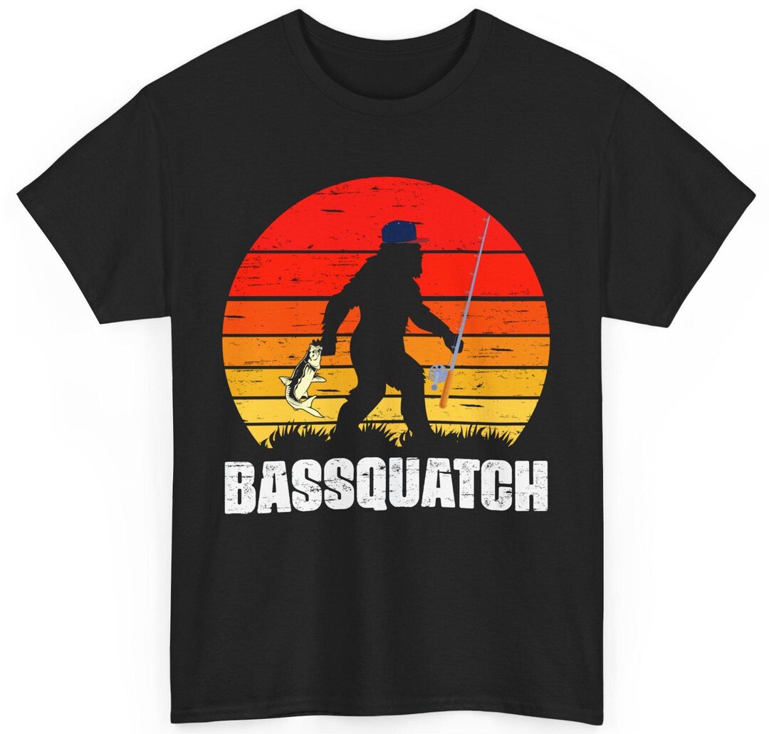 Fishing Shirt, Bigfoot Fishing Shirt, Bassquatch Fishing Lovers T-shirt ...