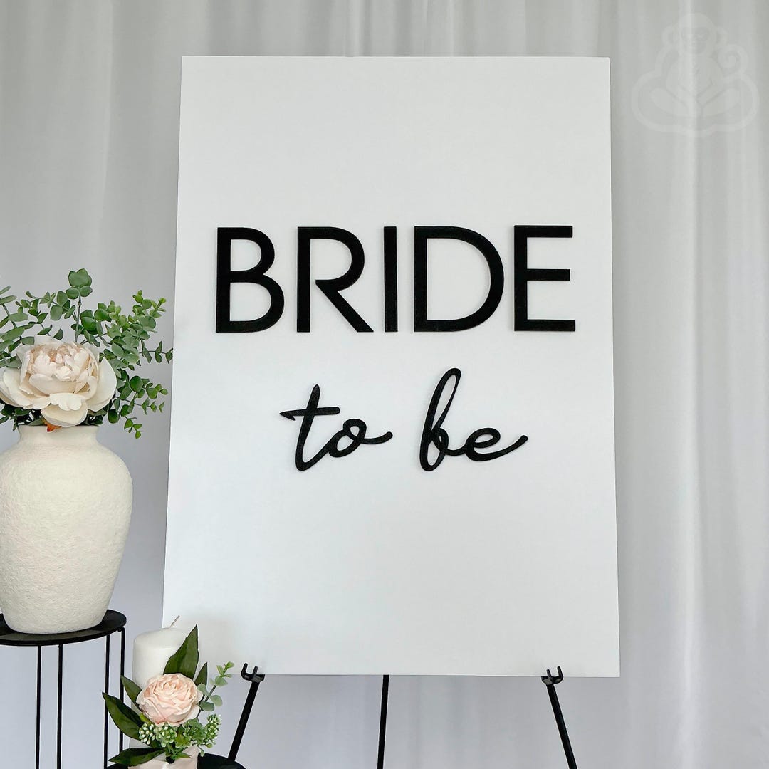 Bride to Be Lettering: DIY Bridal Shower or Hen Party Backdrops - Etsy UK