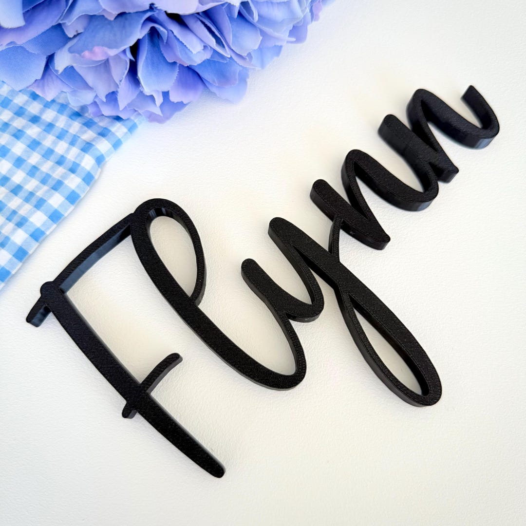 Custom Kids Name Sign 3D Printed Kids Bedroom Wall Decor Personalised ...