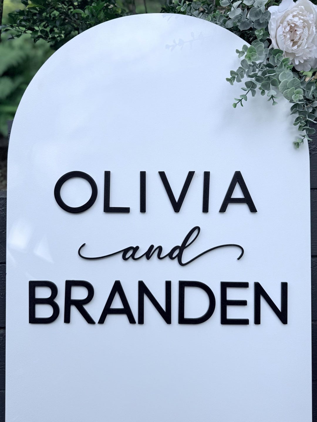Custom 3D Printed Names Sign: Wedding, Engagement, Anniversary Decor - Etsy