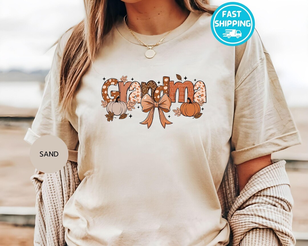 Grandma Fall Shirt, Fall Shirts for Women, Fall Pumpkin Shirt ...