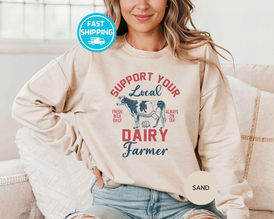 Support Local Dairy Farmer Shirt, Funny Breastfeeding Shirt, Lactating ...