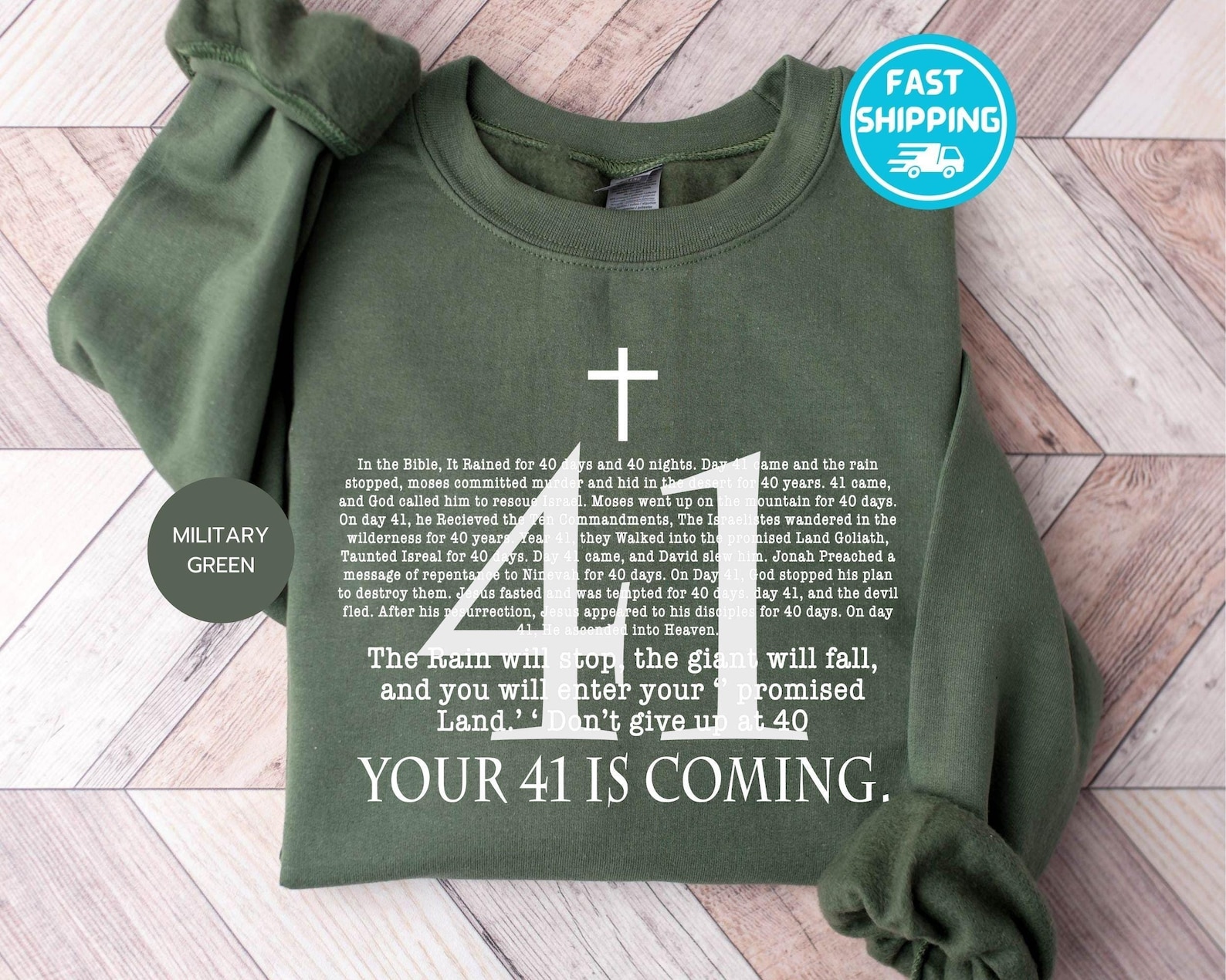Religious Sweatshirt: Your 41 is Coming, Christian Gift - Etsy