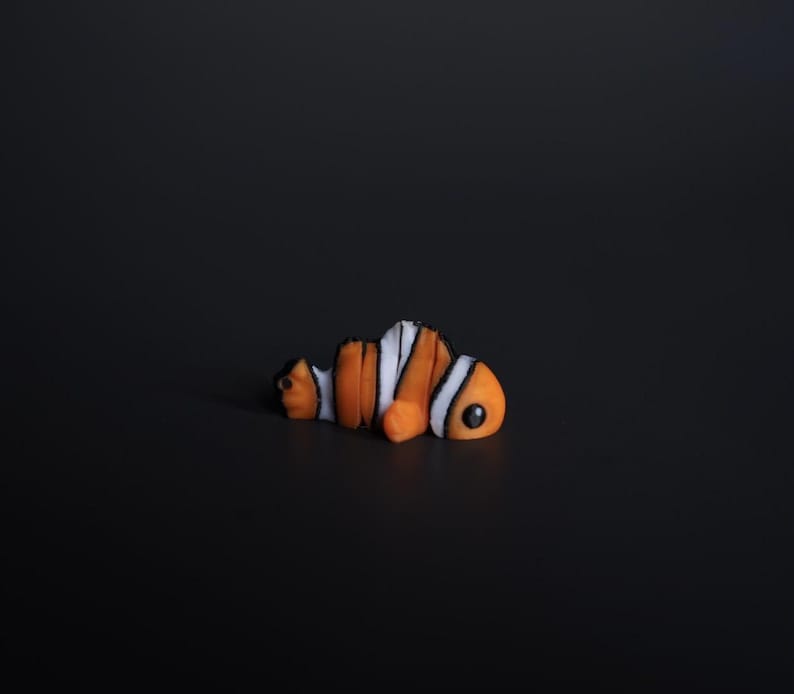 Mini Articulated Clown Fish - Etsy