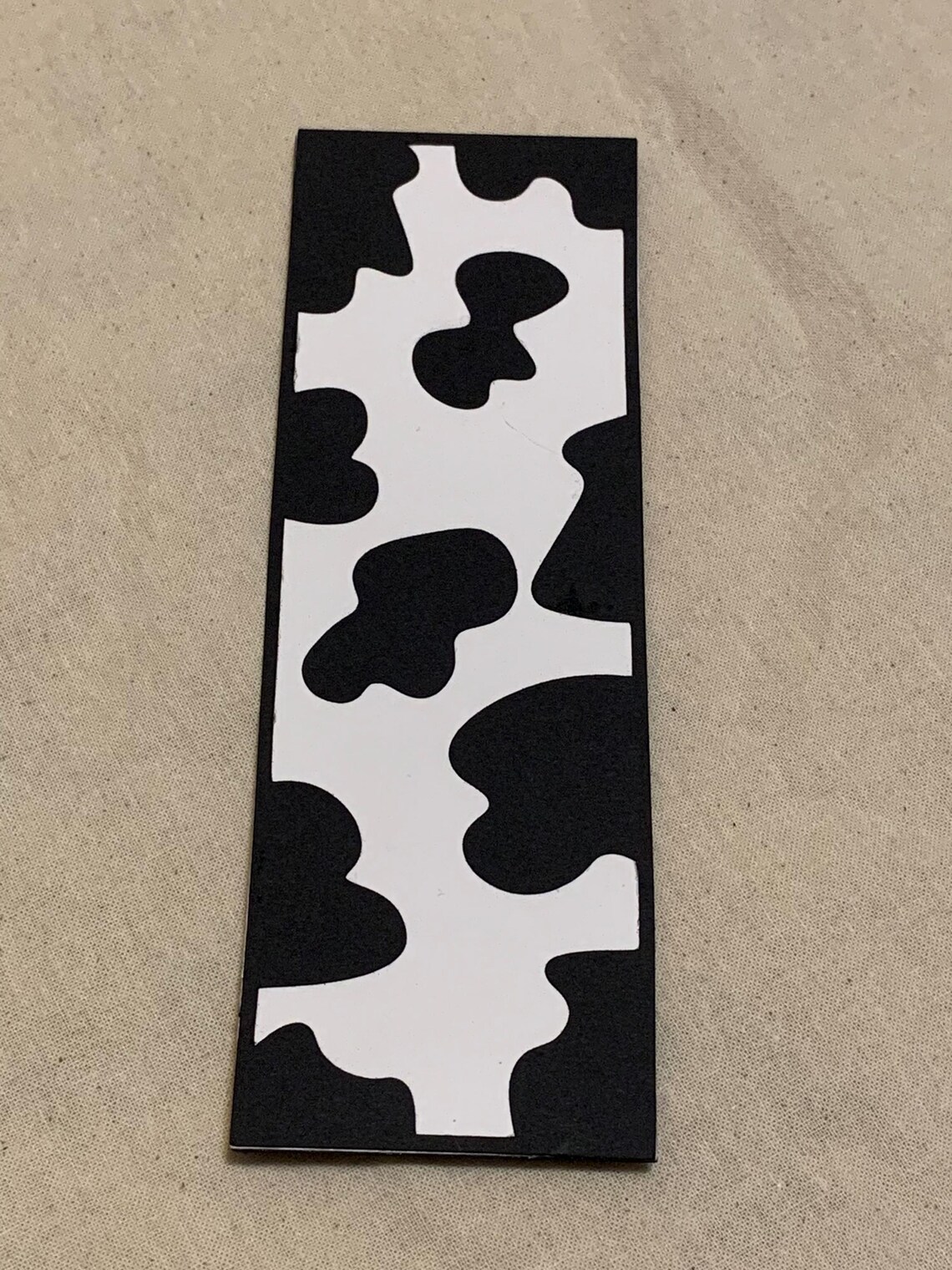 Cow Print Bookmark, Layered Cardstock Bookmark, Cute Bookmark, Book ...