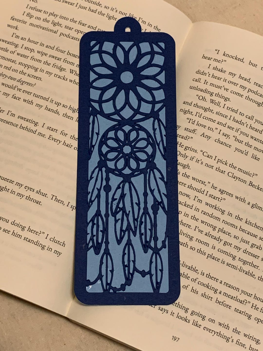 Dreamcatcher Bookmark, Layered Cardstock Bookmark, Cute Bookmark ...