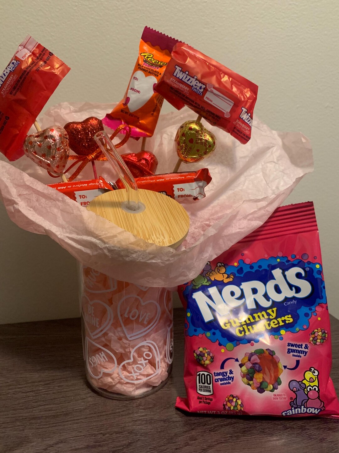 Valentine's Day Candy Gift Cup, Iced Coffee Cup, Beer Can Glass, With ...