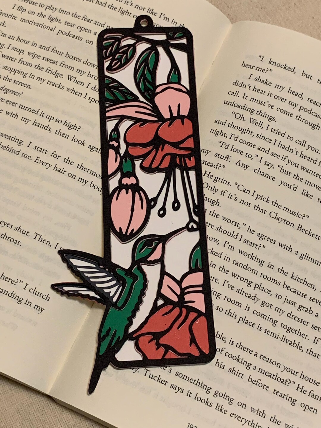 Hummingbird Bookmark, Layered Cardstock Bookmark, Cute Bookmark ...