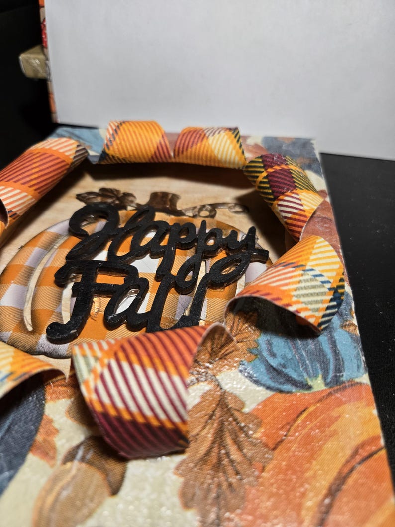 Happy Fall Pumpkin Busted Canvas - Etsy