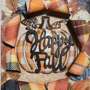 Happy Fall Pumpkin Busted Canvas - Etsy