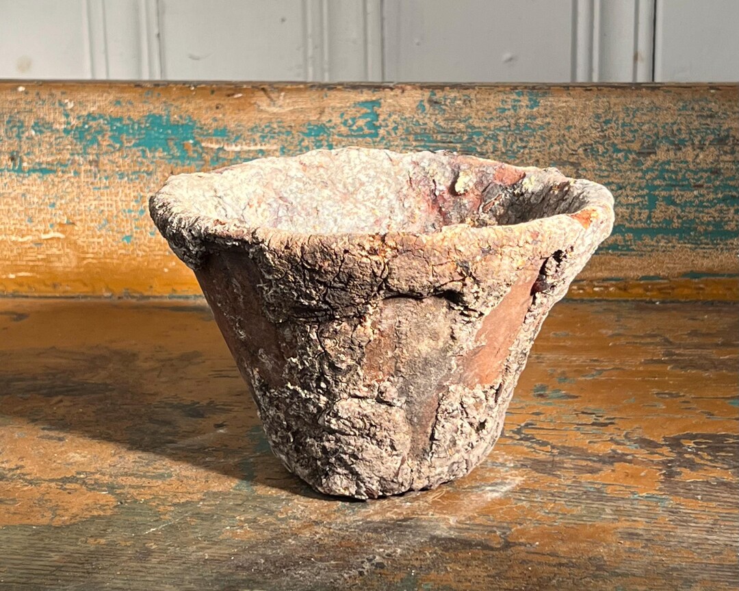 Early 1900s French Handmade Terracotta Pitch Pot - Etsy