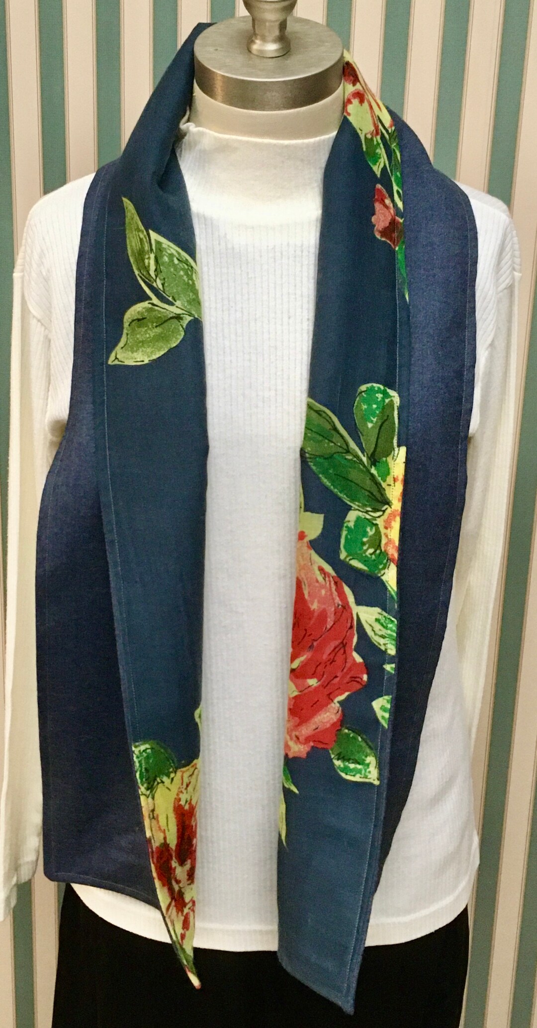 Simply Sheila Designs up Cycled Light Weight Wool Scarf 58 L by 8 W ...