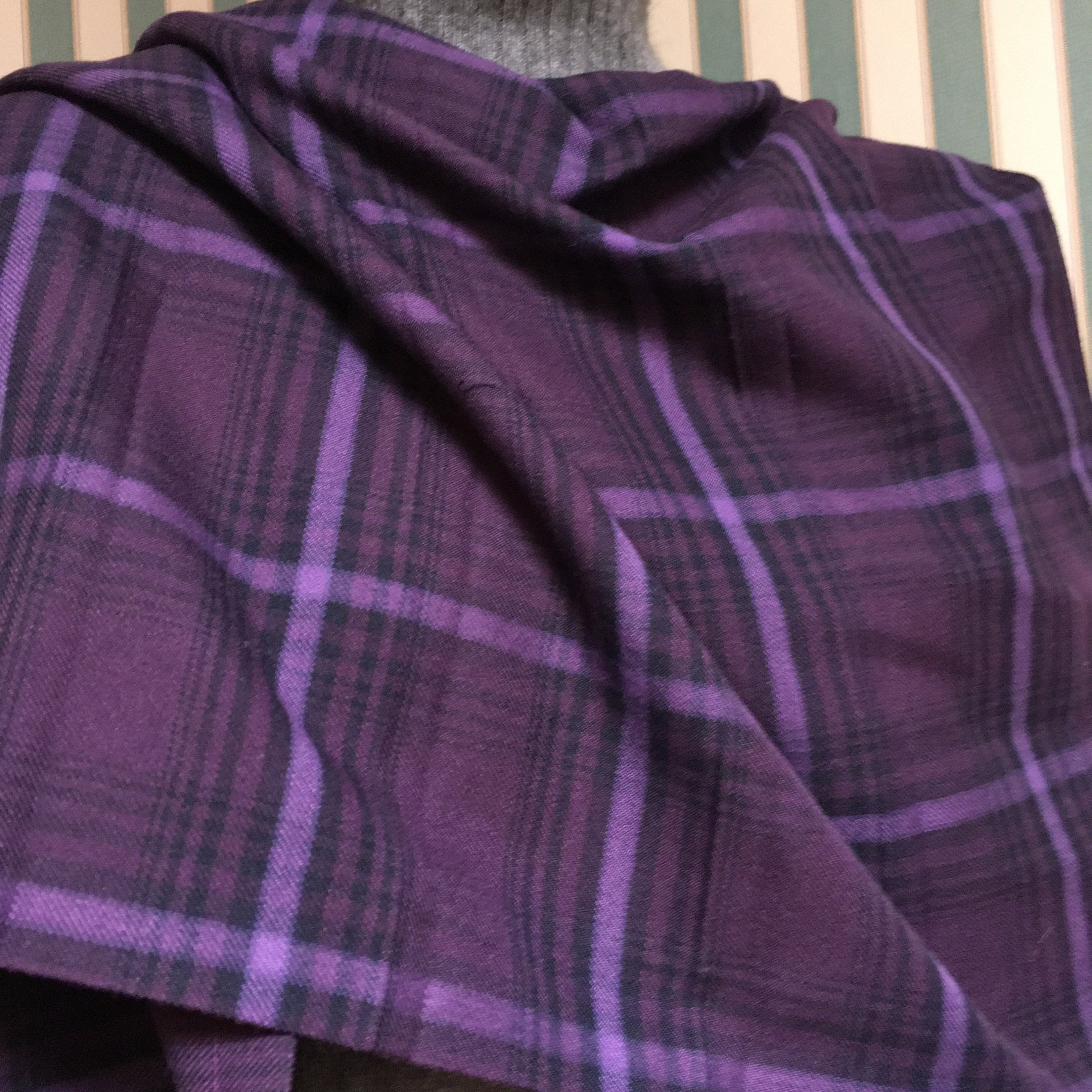 Plaid Wrap Made From a Vintage Kilt Made in Great Britain Shades of ...