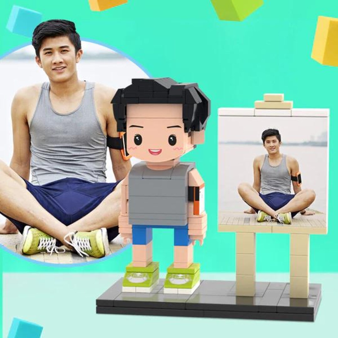 Custom Full Body Brick Figures for One Person Including Frame ...