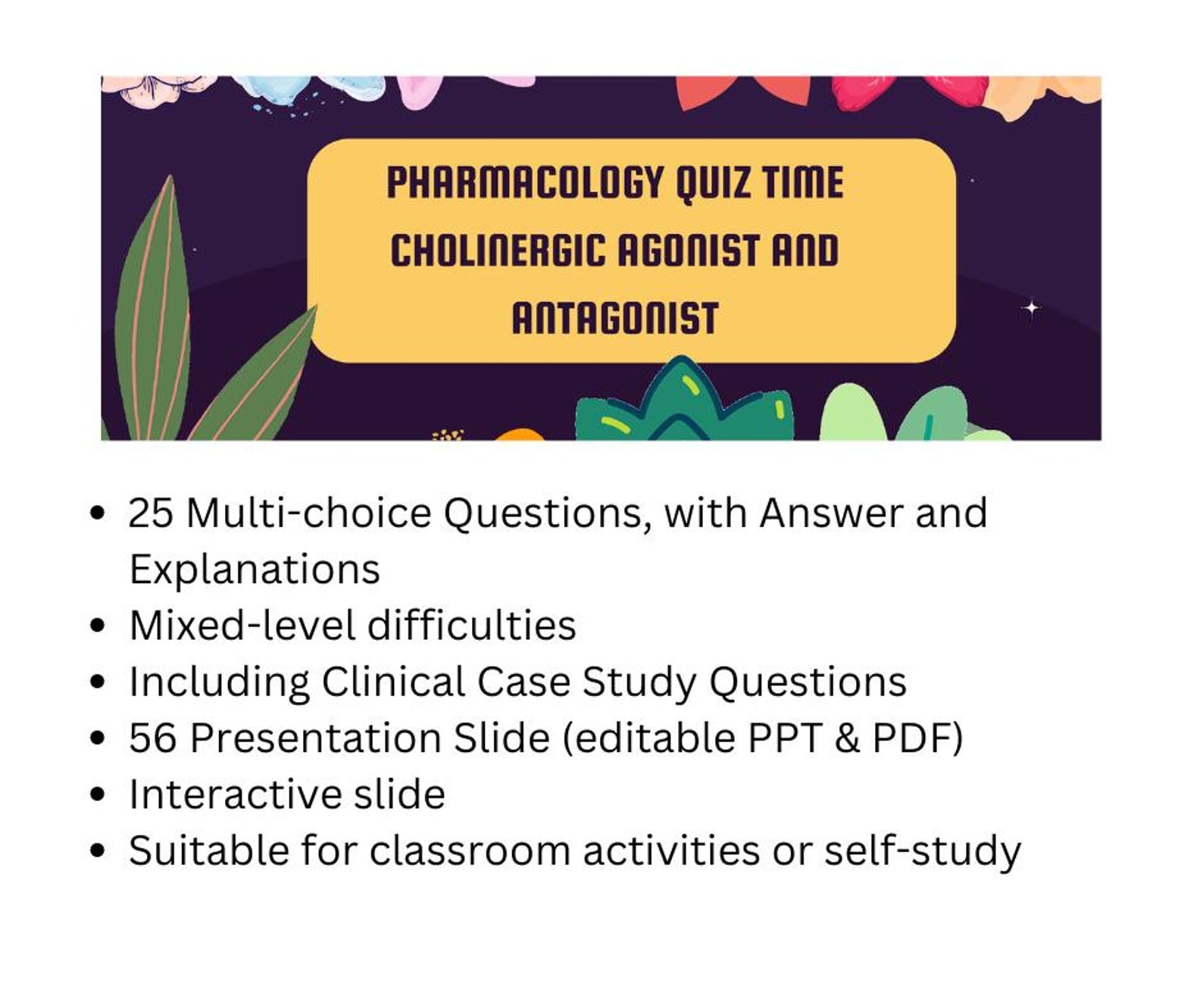 Pharmacology Test, Advance Pharmacology, Quiz, Practice, Classroom ...