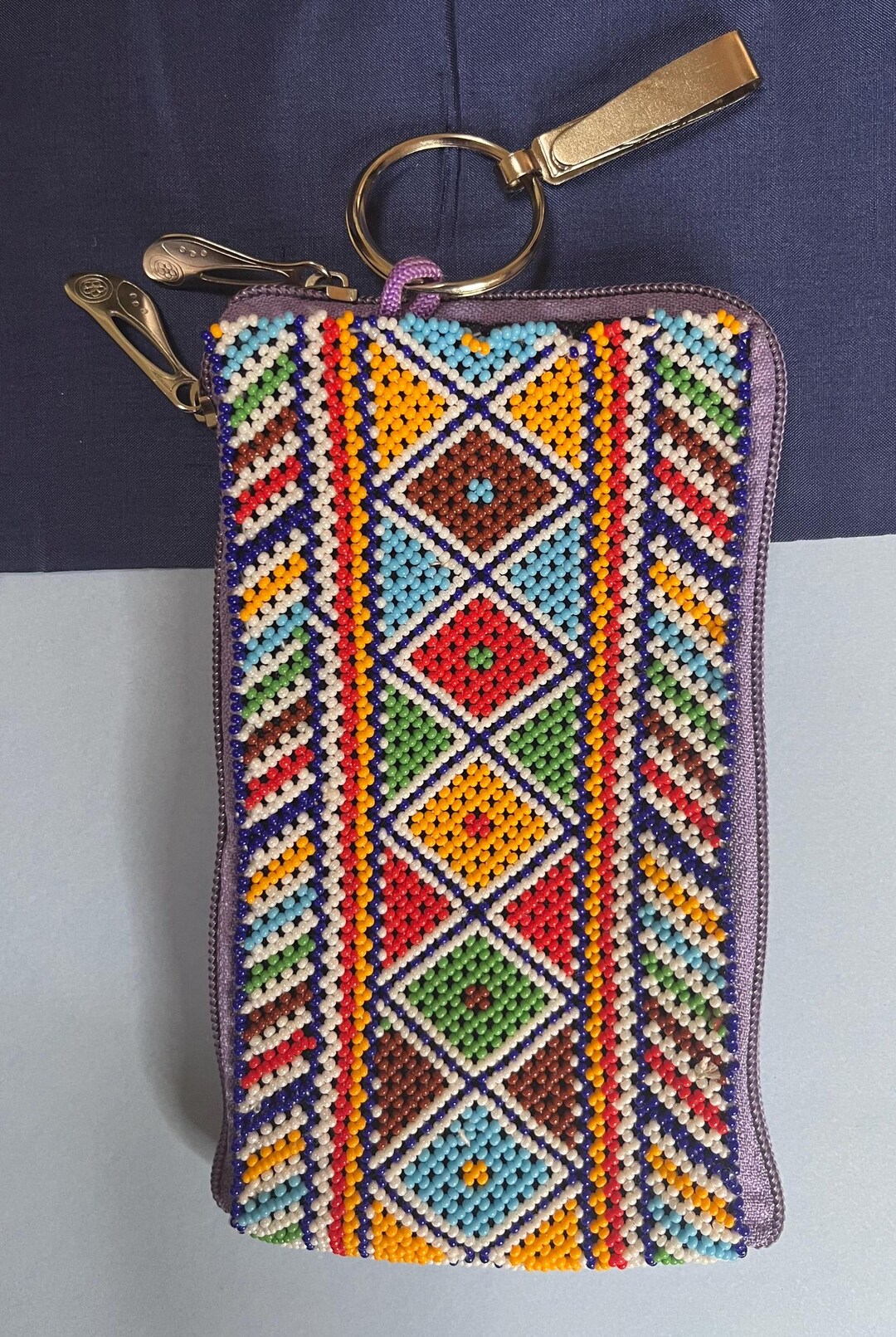 Handmade Beaded Purse/clutch With Waist Clip - Etsy