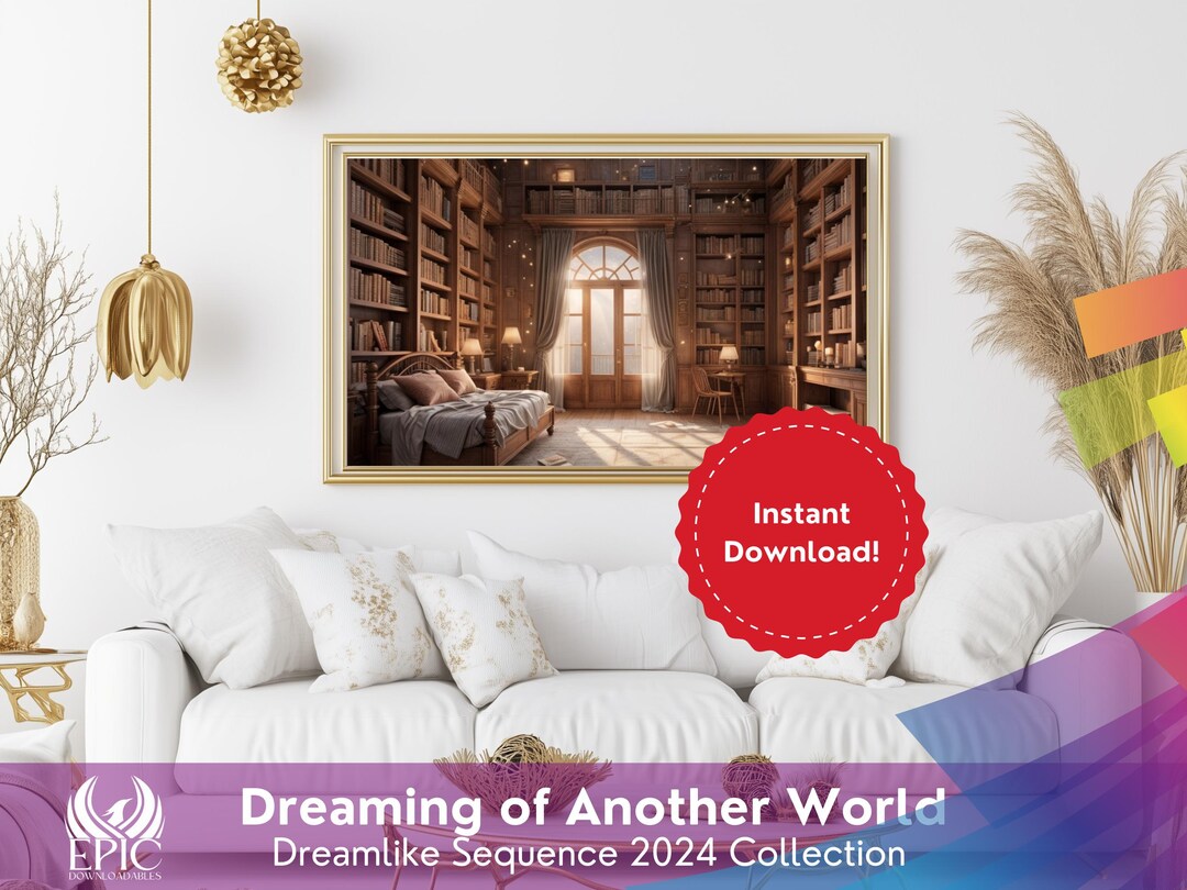 Ethereal Dreamscape Art: Printable 16x9 Wallpaper for Samsung TV ...