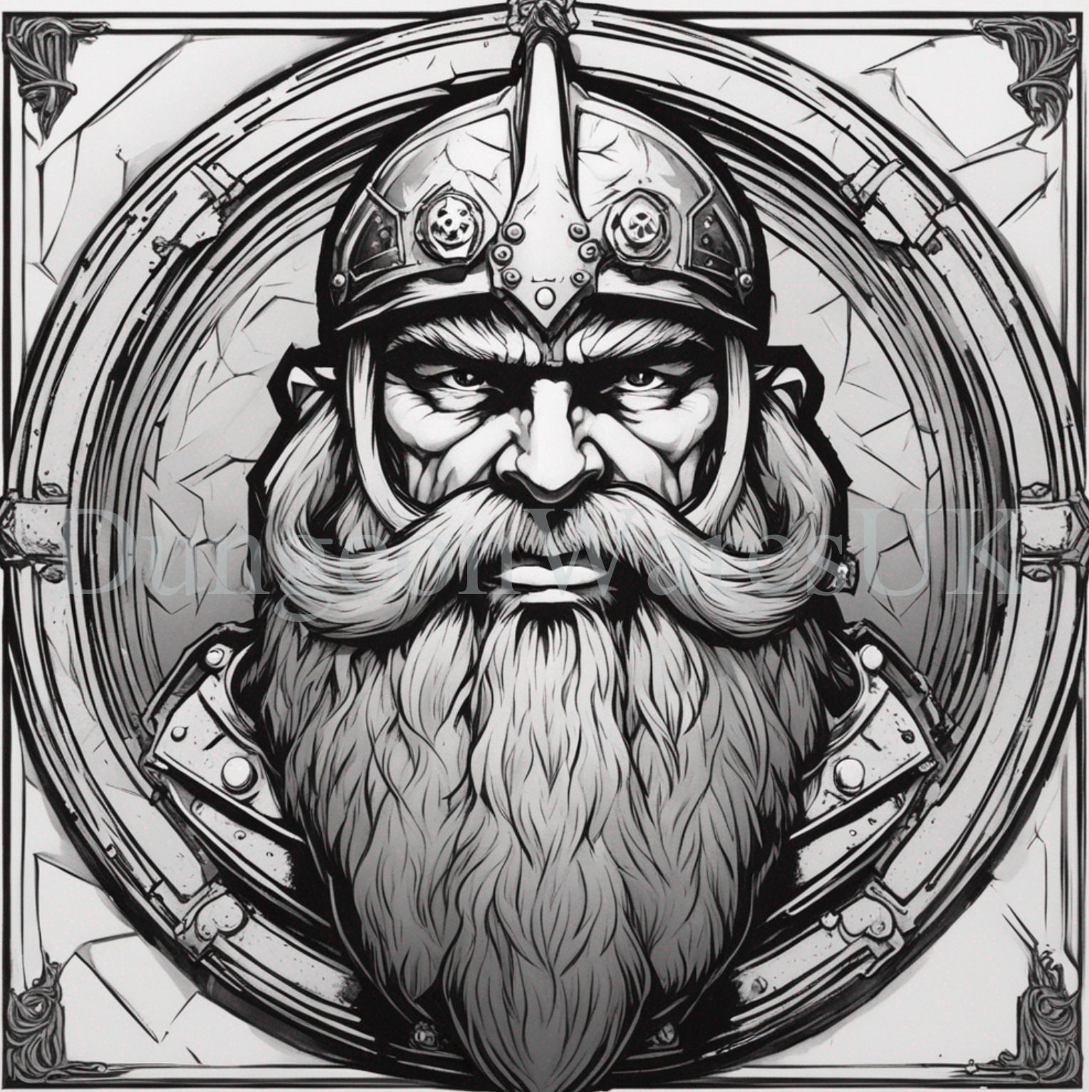 500 Black and White Character Icons for TTRPG - Etsy