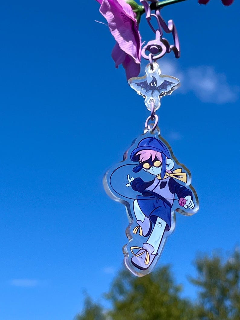 Omori Inspired Kite Kid Acrylic Keychain - Etsy