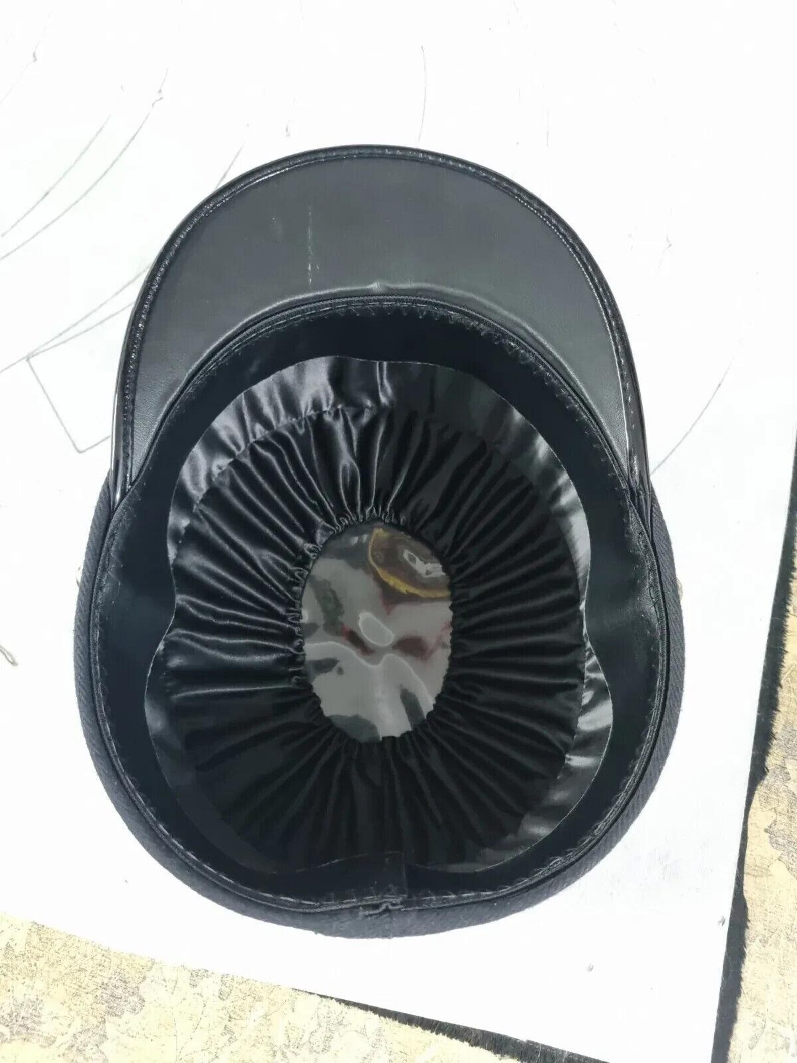 Hat Cap Kepi - French Police Dress Kepi, of Black Wool With Silver ...