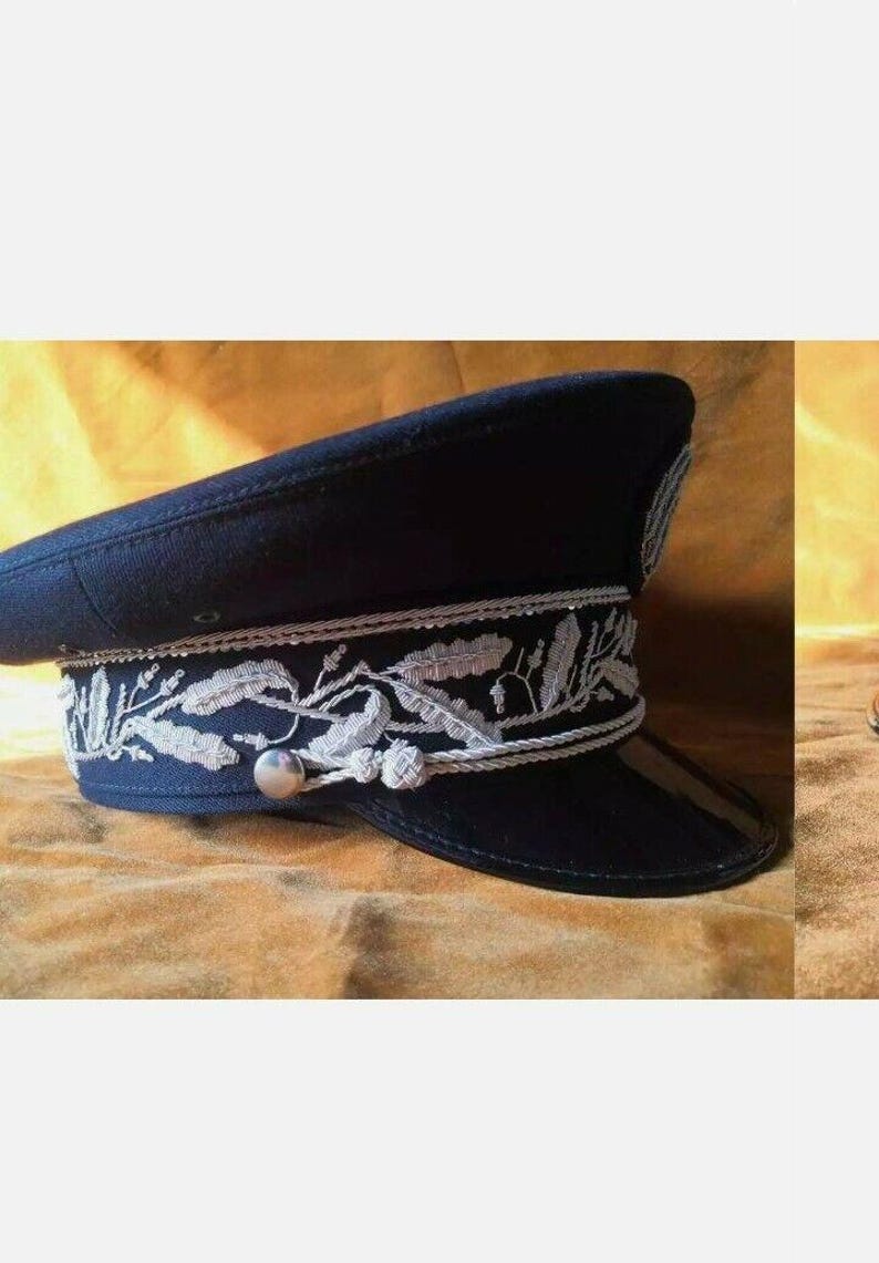 French Police Cap Hat Kepi Bullion Hand Embroidered - Etsy