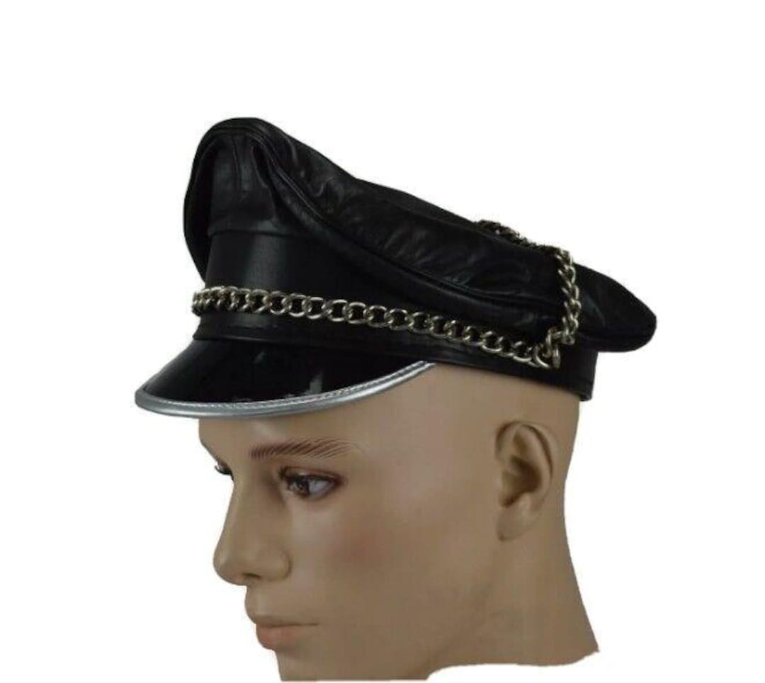 Leather Biker Cap - Finest Soft Real Leather Biker ,muir Cap Hat in All ...