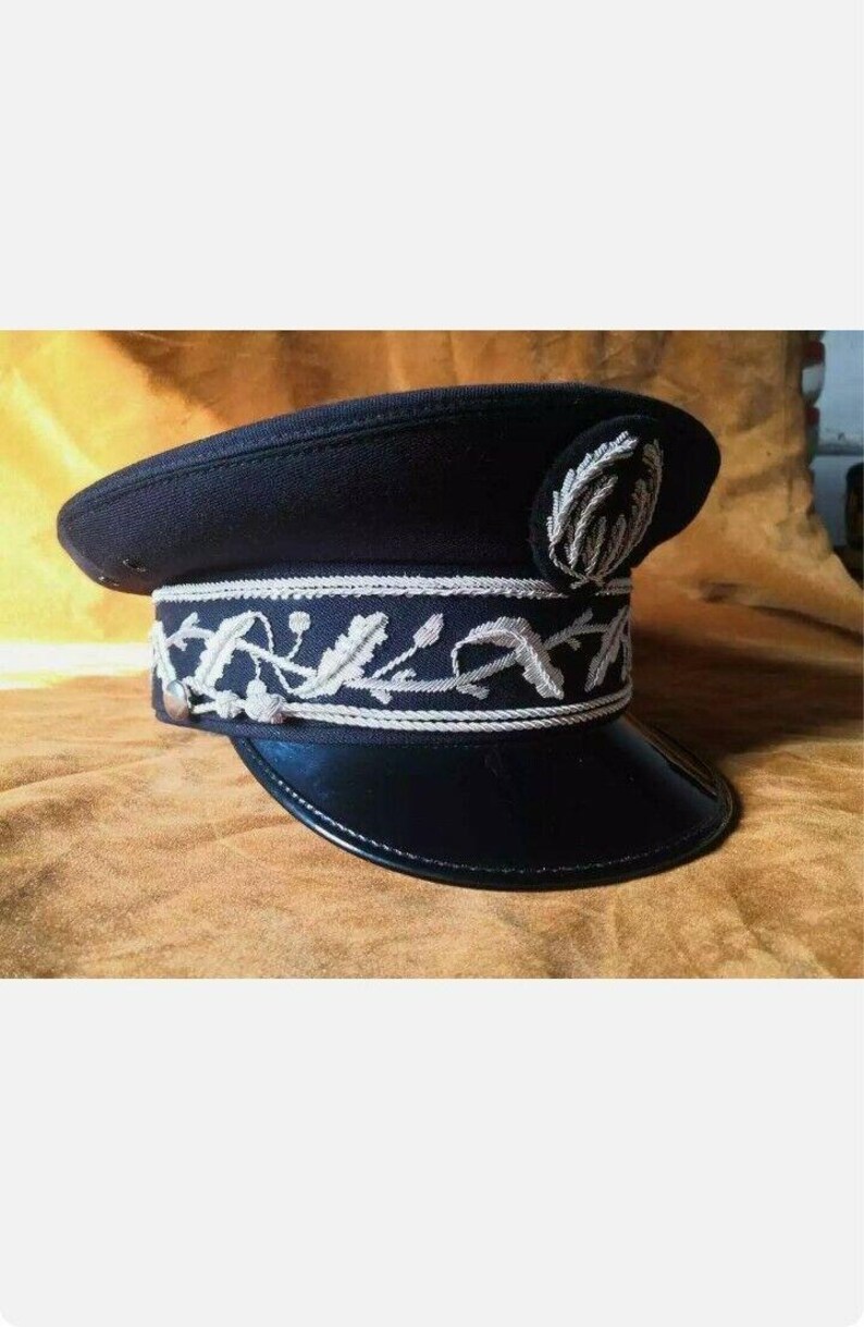 French Police Cap Hat Kepi - Bullion Hand Embroidered - Etsy